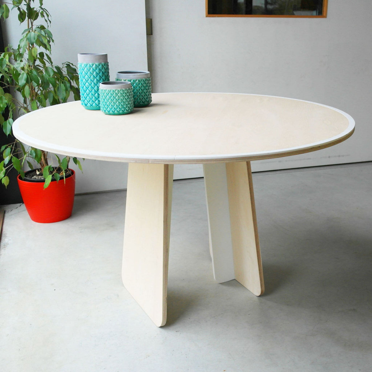 Ring Tafel Large | Berken multiplex | 150x75 cm | Ring Table Large by ...